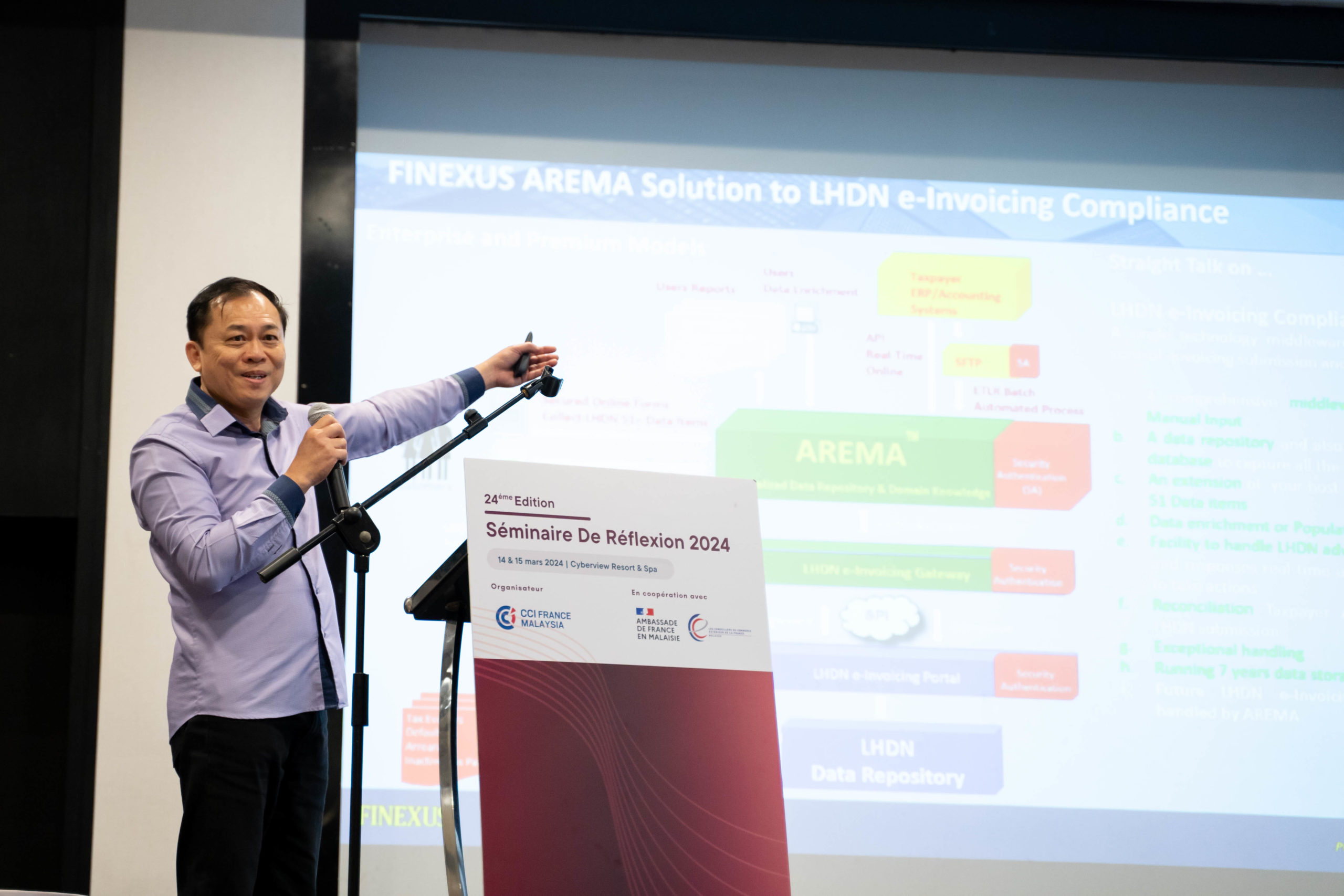 Finexus Group CEO Presenting e-Invoicing Solutions at CCI France ...