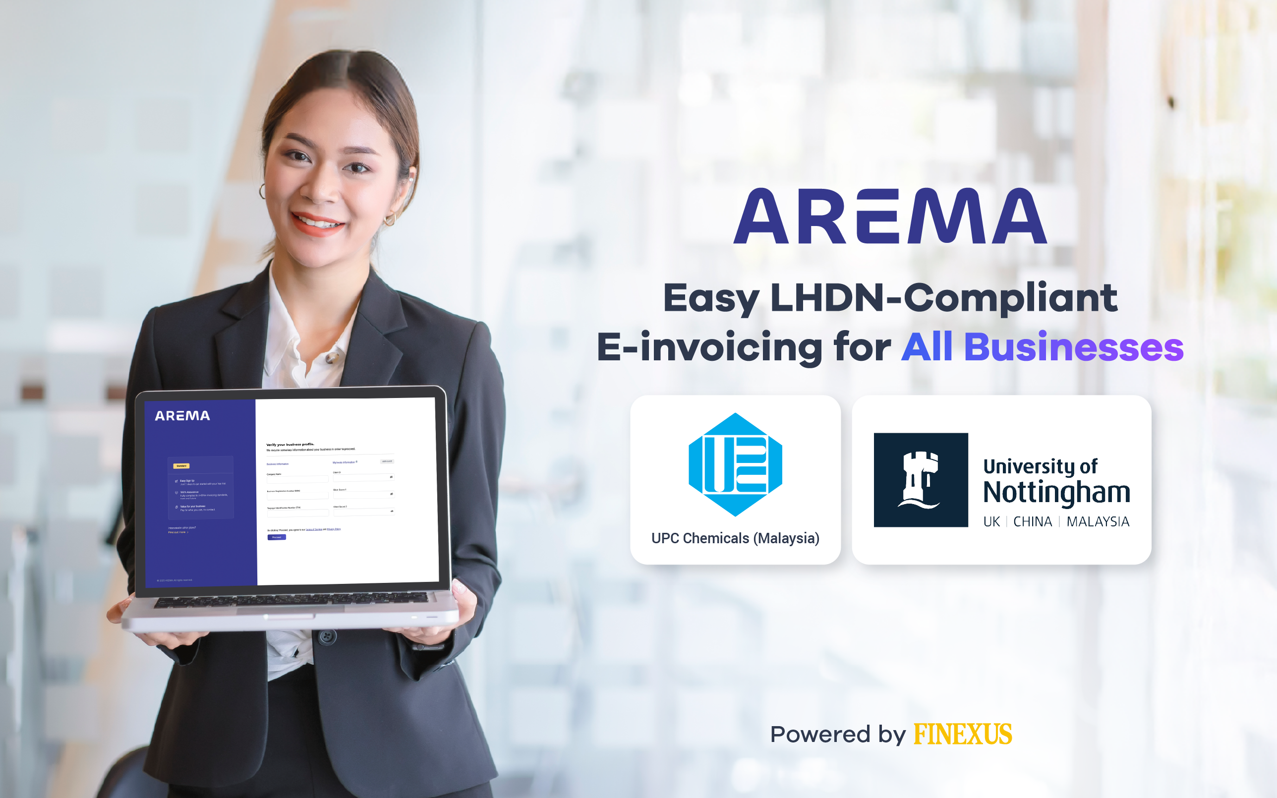 FINEXUS, AREMA, E-invoicing, UPC Chemicals, UNM, University of ...